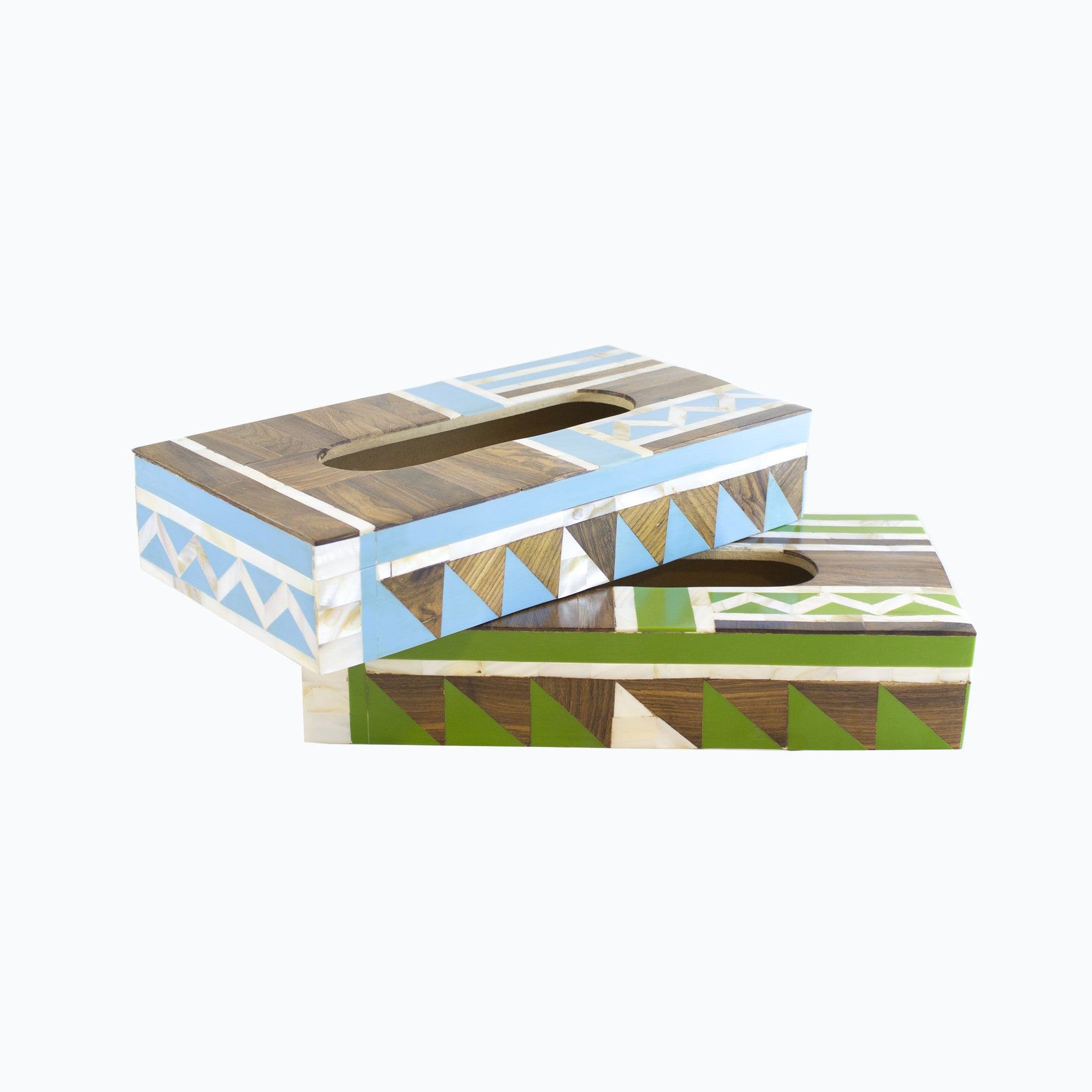 Cubist Tissue Box – Contemporary Arts & Crafts